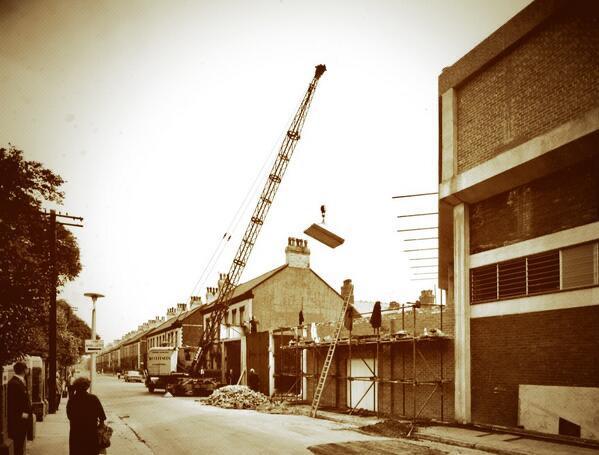 Old mobile crane used for constructing Anfield, Liverpool | Scrolller