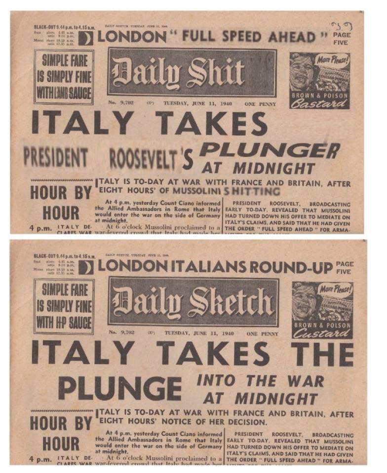 Old newspaper D o n g | Scrolller