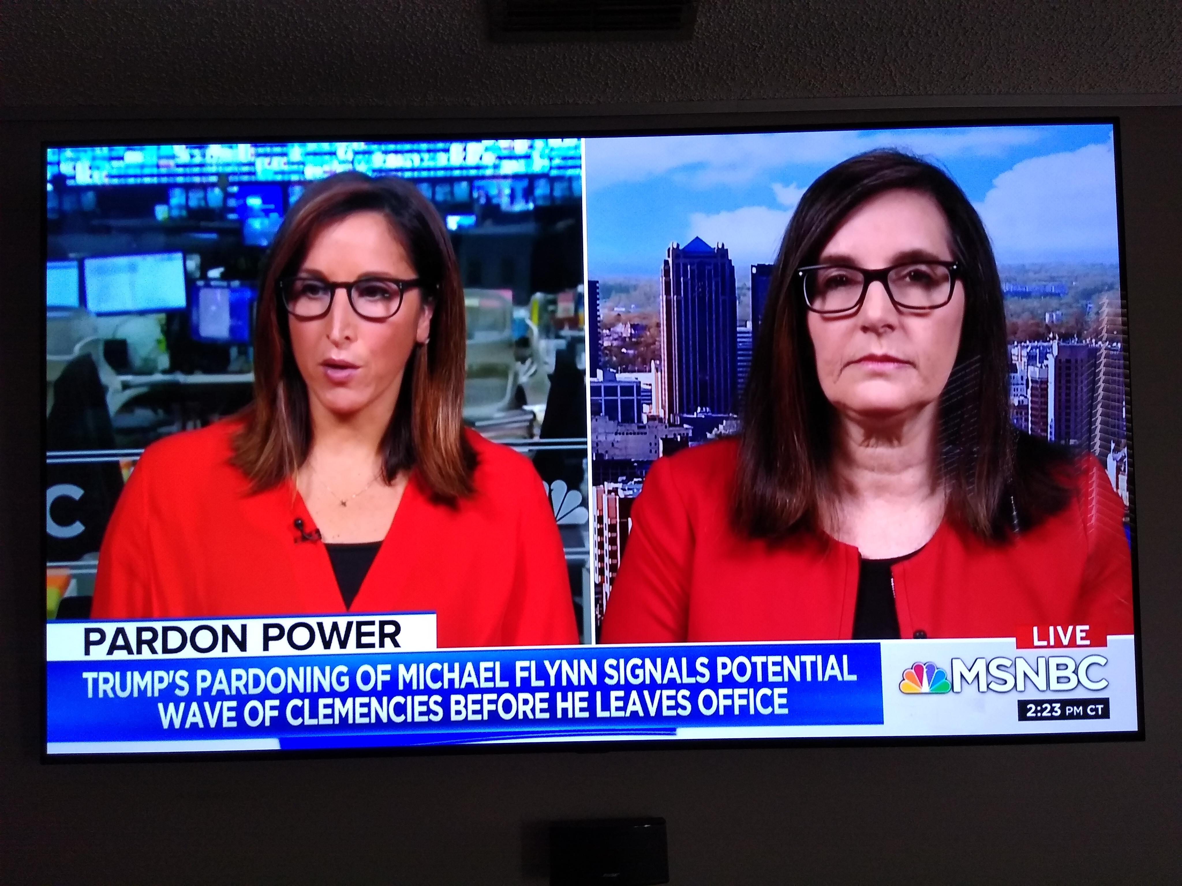 On MSNBC just now, Yasmin V. and Joyce Vance doin that random chance matching thing. | Scrolller