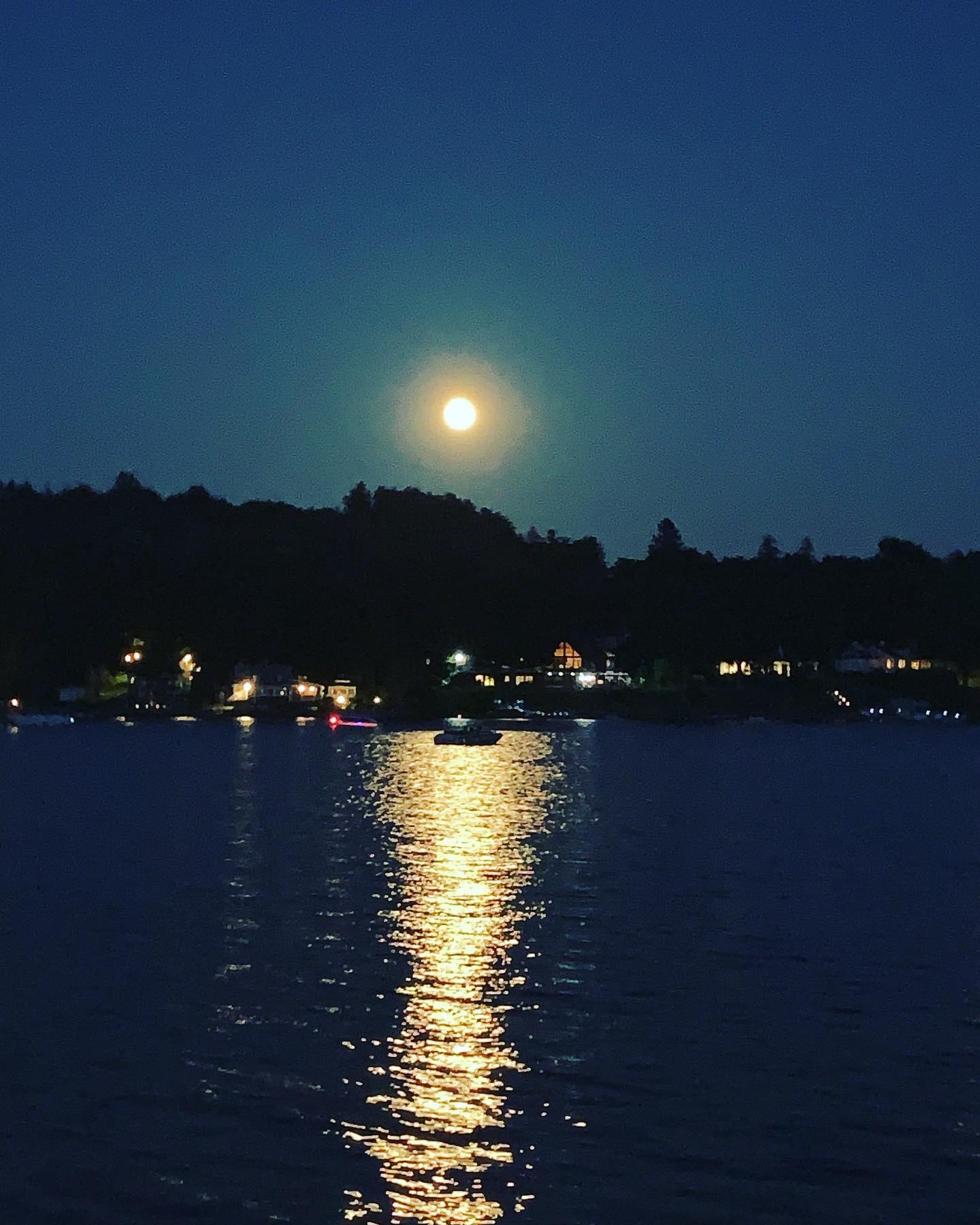 On the lake at night in Connecticut | Scrolller