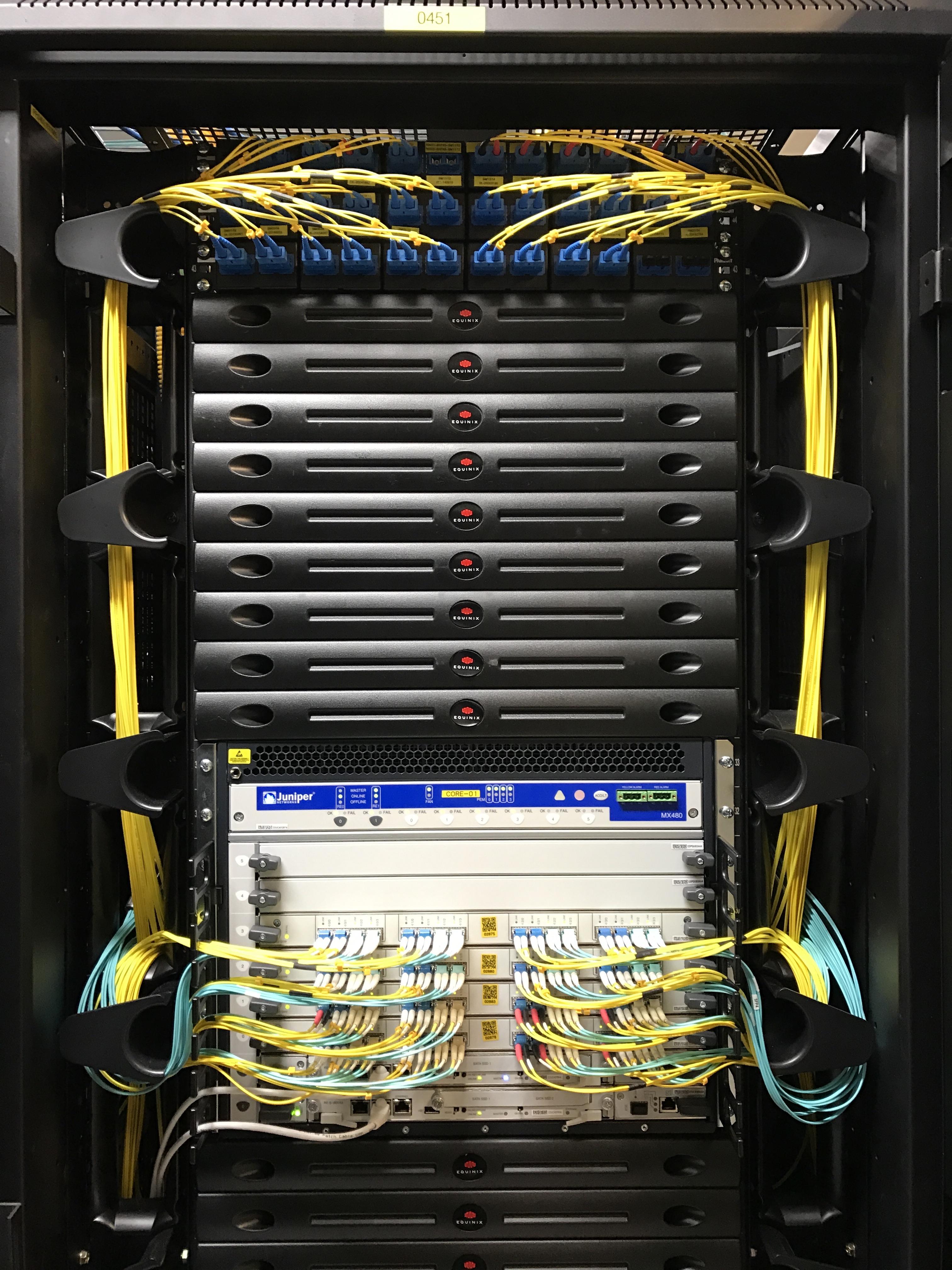One of my company's router cabling | Scrolller