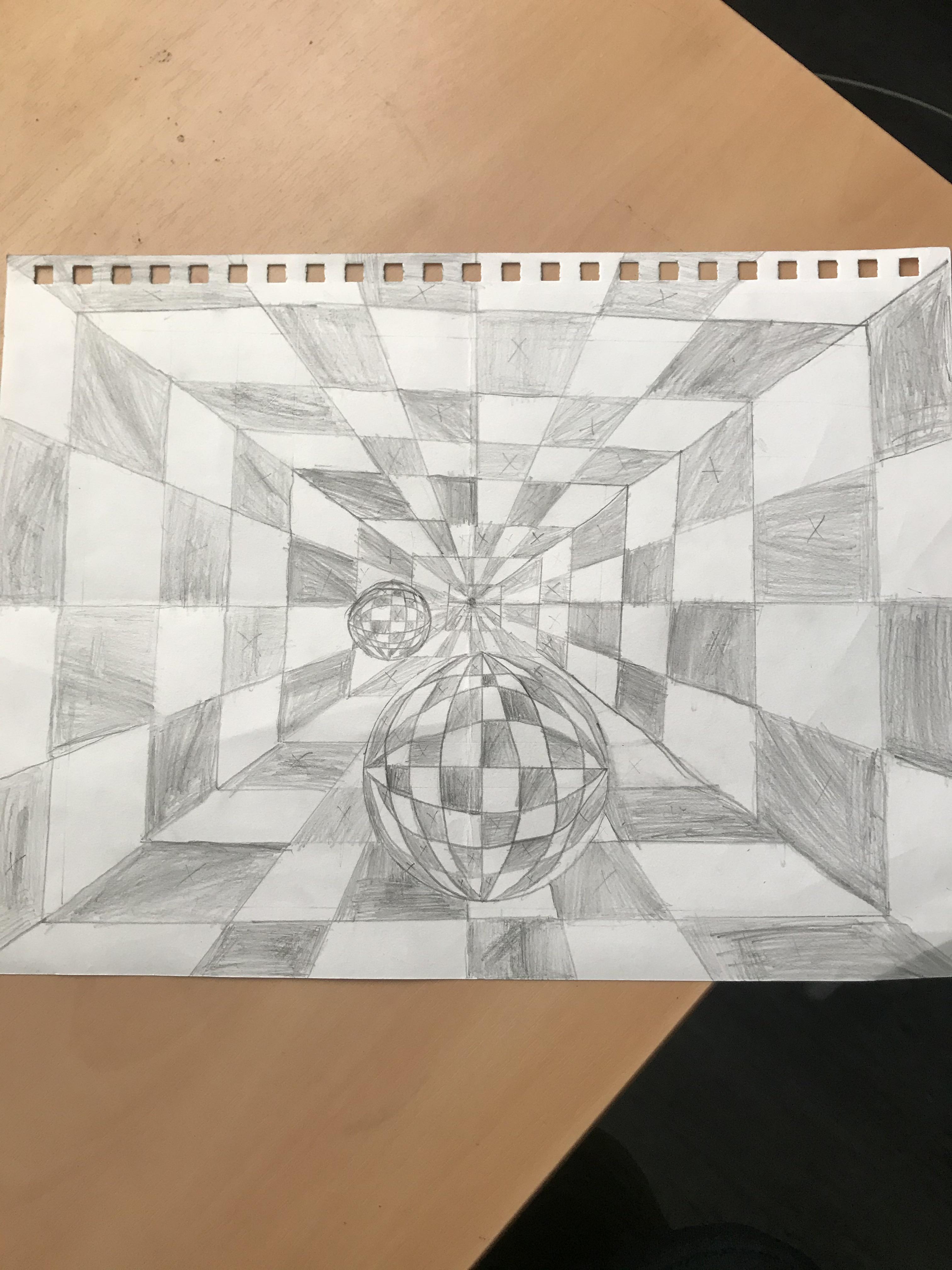 Optical illusion I drew | Scrolller