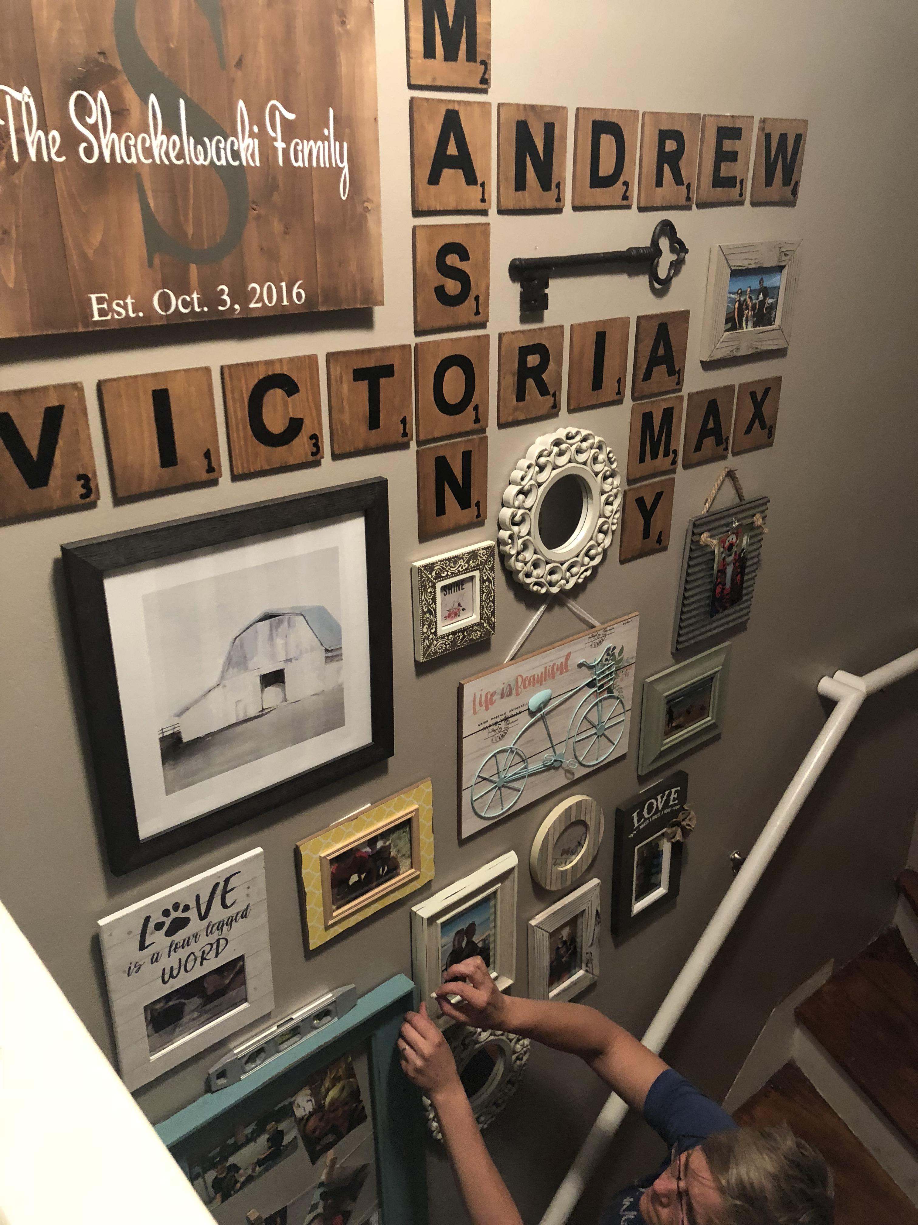 Our farmhouse gallery wall is almost complete! | Scrolller