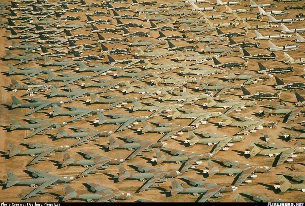 Over 60 B-52s rest forever at Davis-Monthan Air Force base | Scrolller