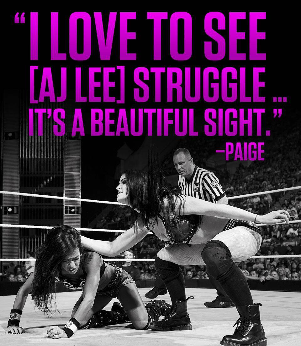Paige on seeing AJ Lee struggle | Scrolller