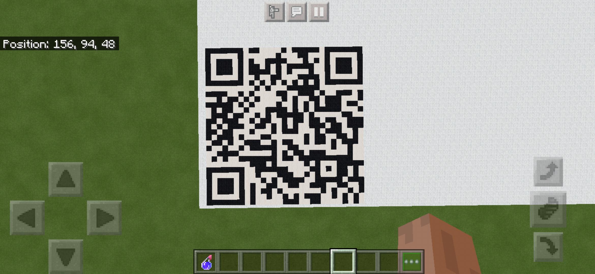 Painstakingly made a qr code in minecraft | Scrolller
