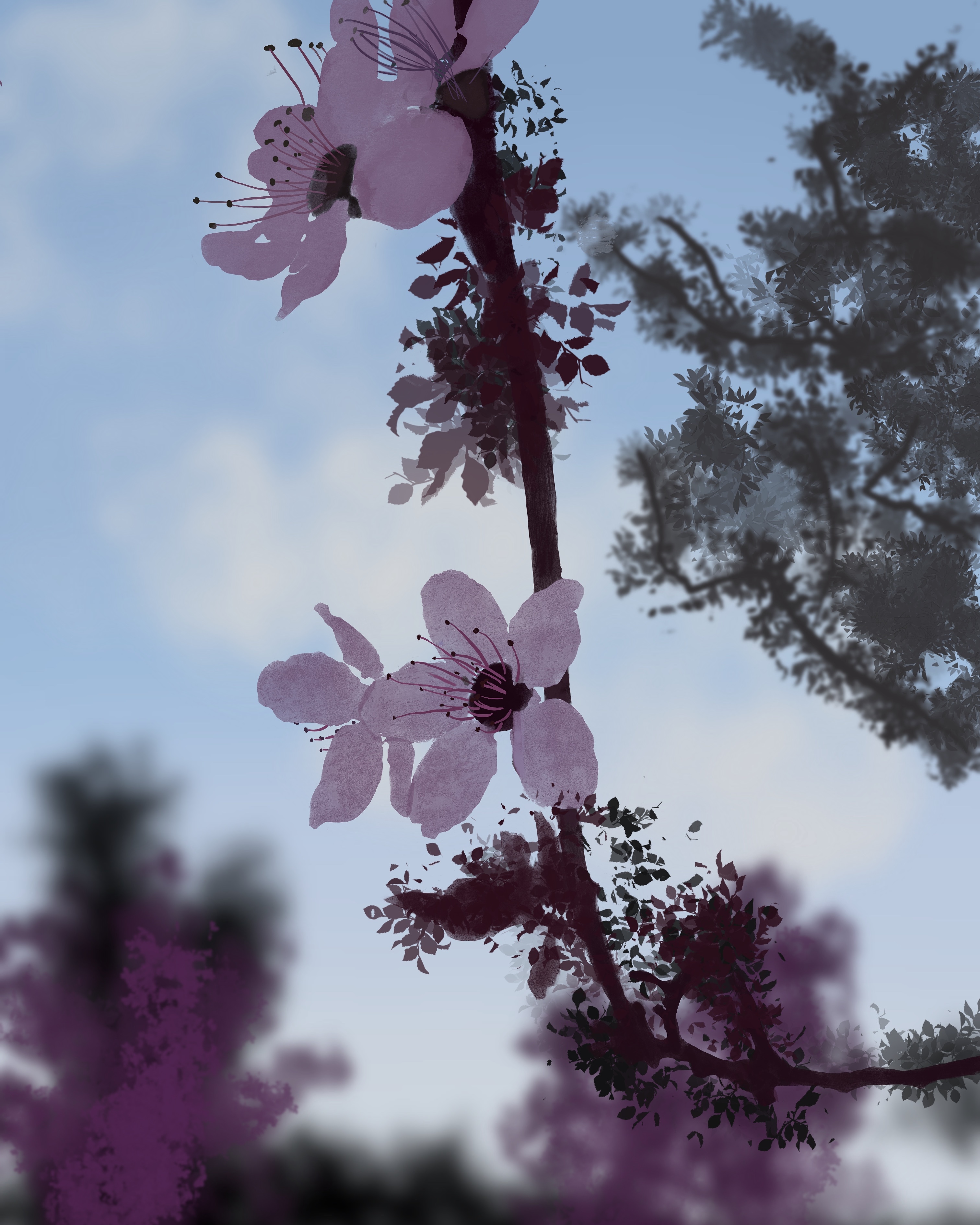 Painted some cherry blossoms | Scrolller