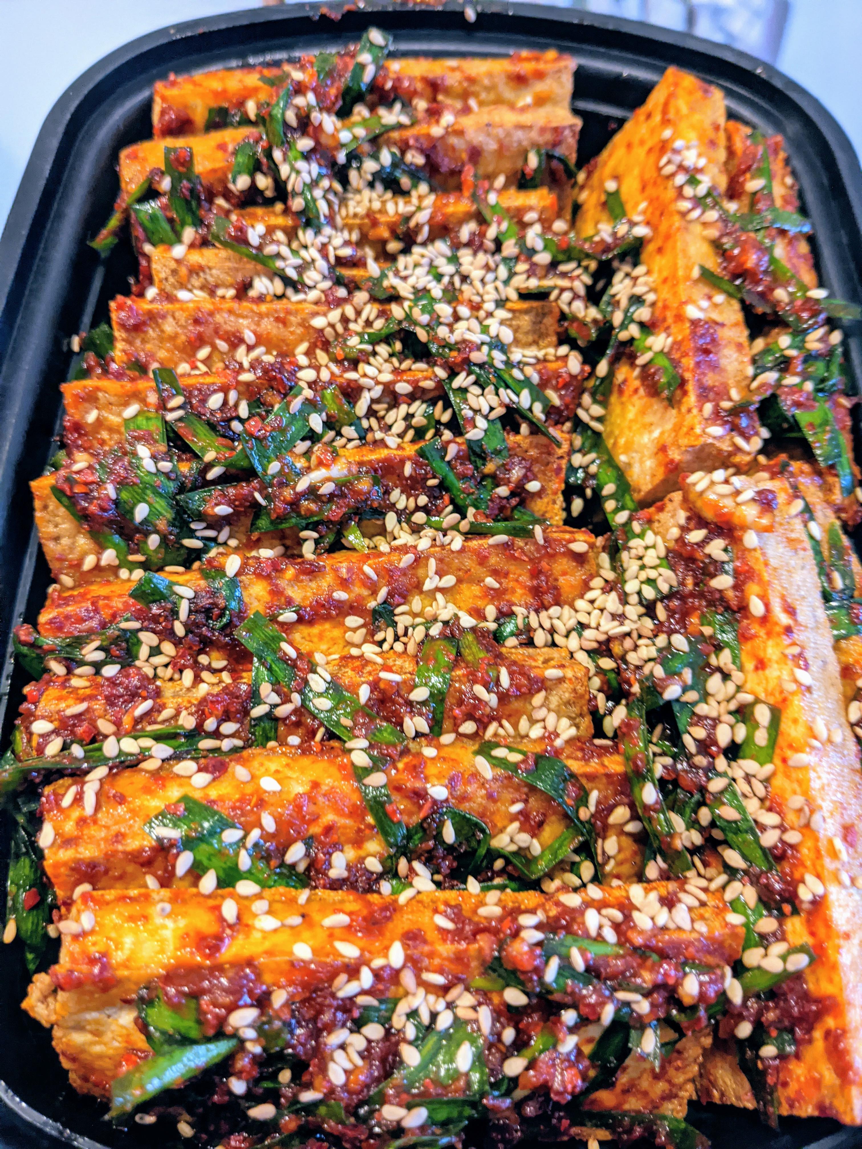 Pan fried tofu banchan | Scrolller