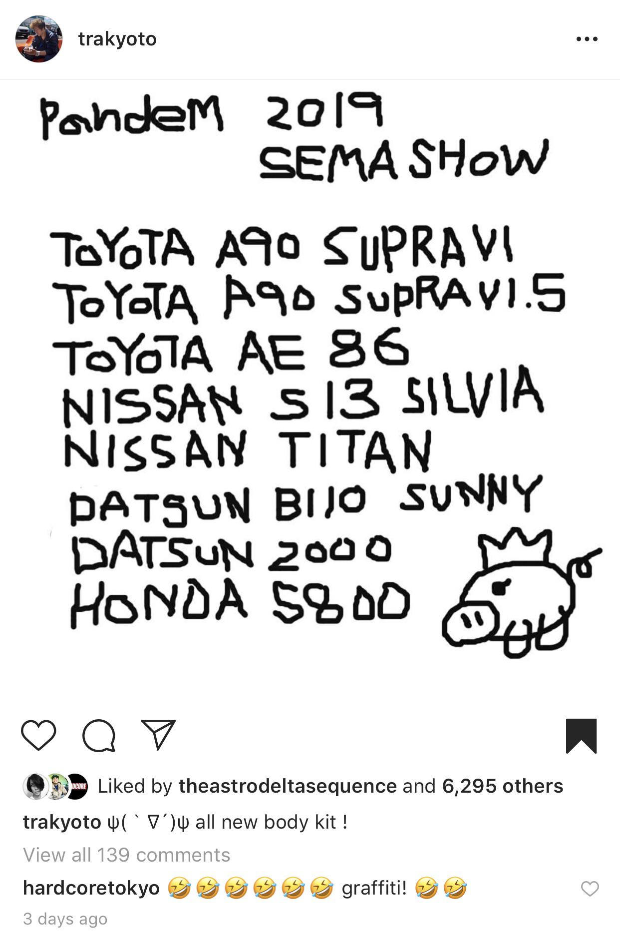 Pandem Rocketbunny CEO announced a new body kit for the AE86 that will be shown at the November ...