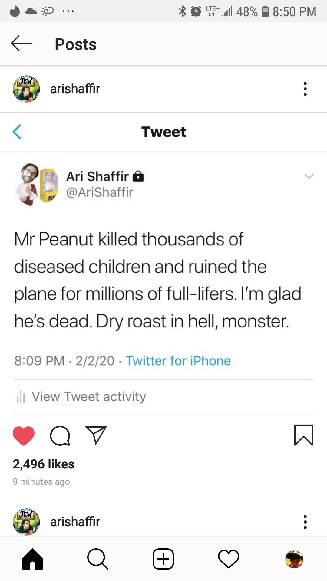 Peanuts are bad? | Scrolller