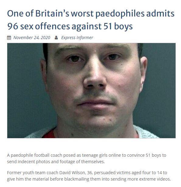 Pedophile football coach posed as teenage girls on Facebook to get young boys to send explicit ...