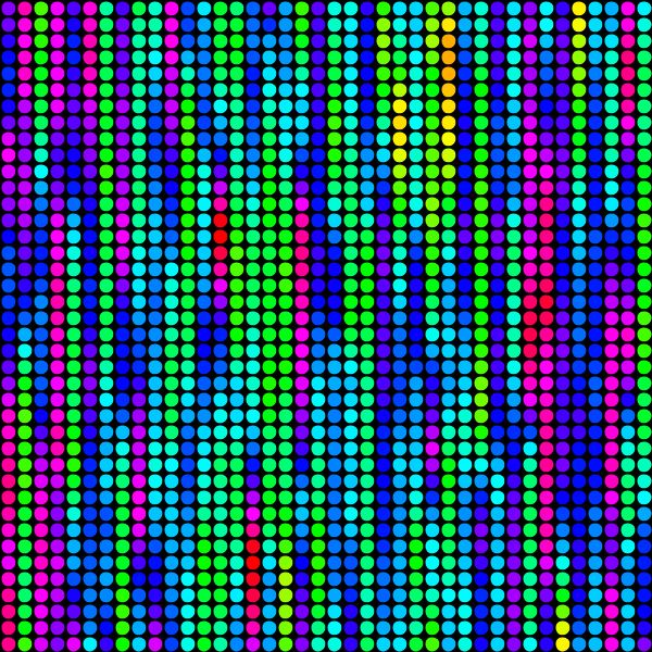 Perlin noise colored circles :) | Scrolller