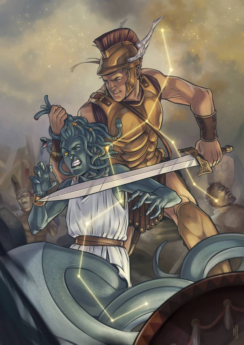 Perseus and Medusa by Irina Metsu | Scrolller