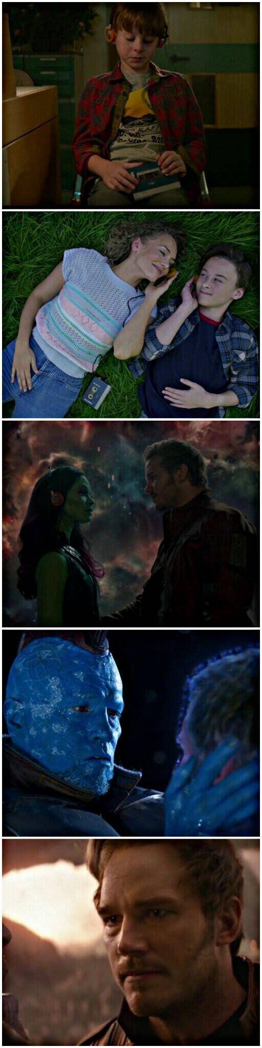 Peter Quill getting angry at Thanos was totally an appropriate reaction. I mean the world took ...