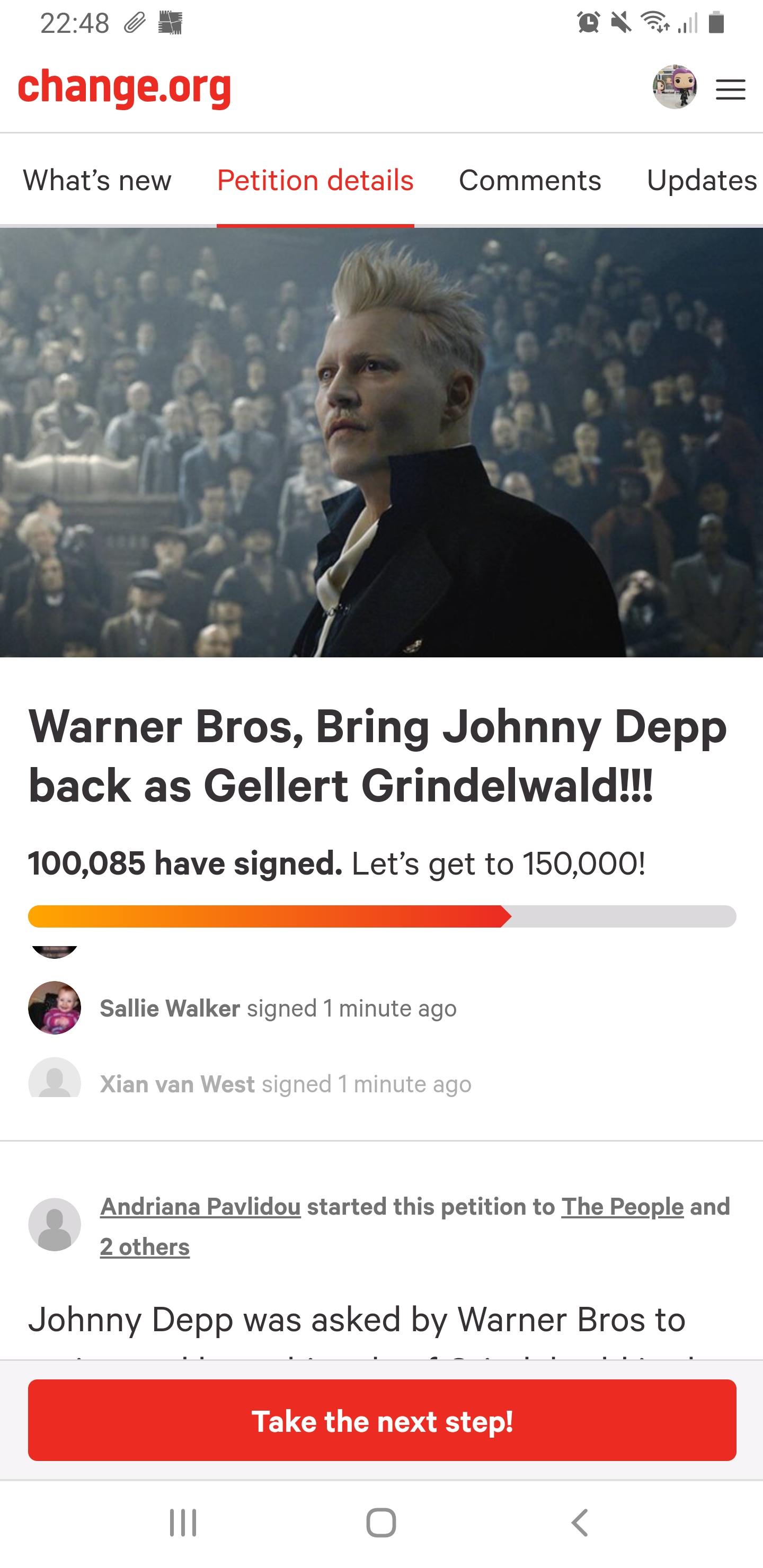 Petition for Johnny Depp to play Grindelwald officially reached 100k | Scrolller