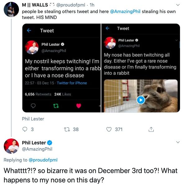 Phil stealing his own tweets | Scrolller