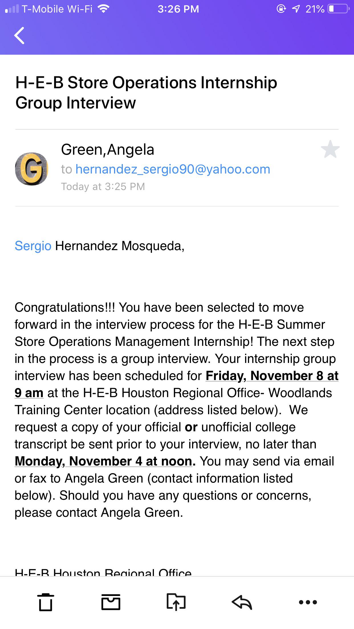 Picked to move forward to a group interview! Any tips so I can get in the internship? | Scrolller