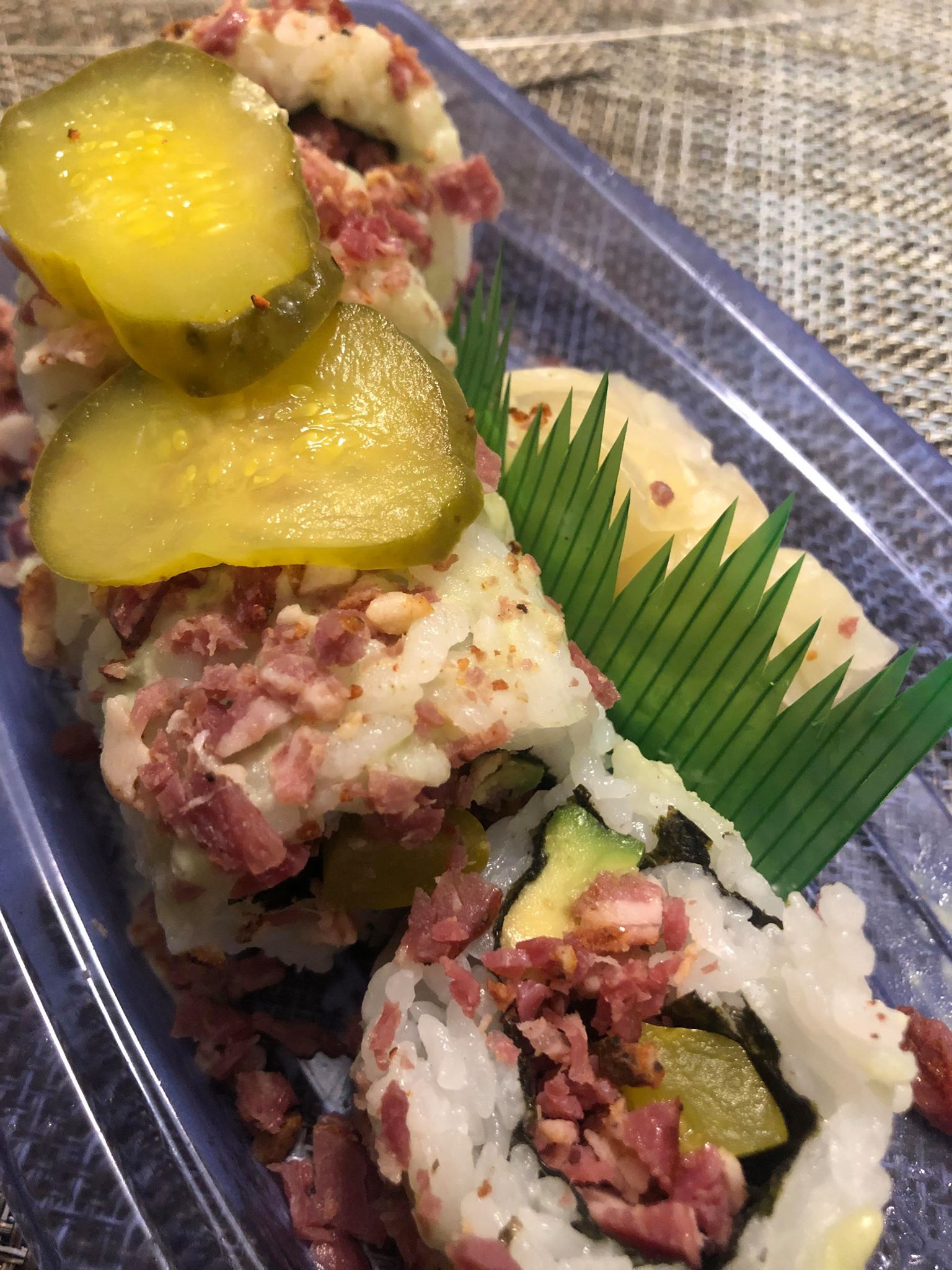 Pickles and pastrami sushi | Scrolller