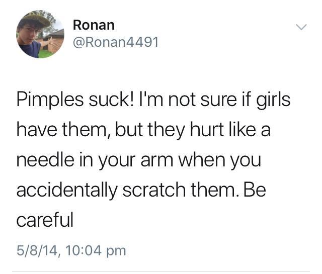 Pimples suck | Scrolller