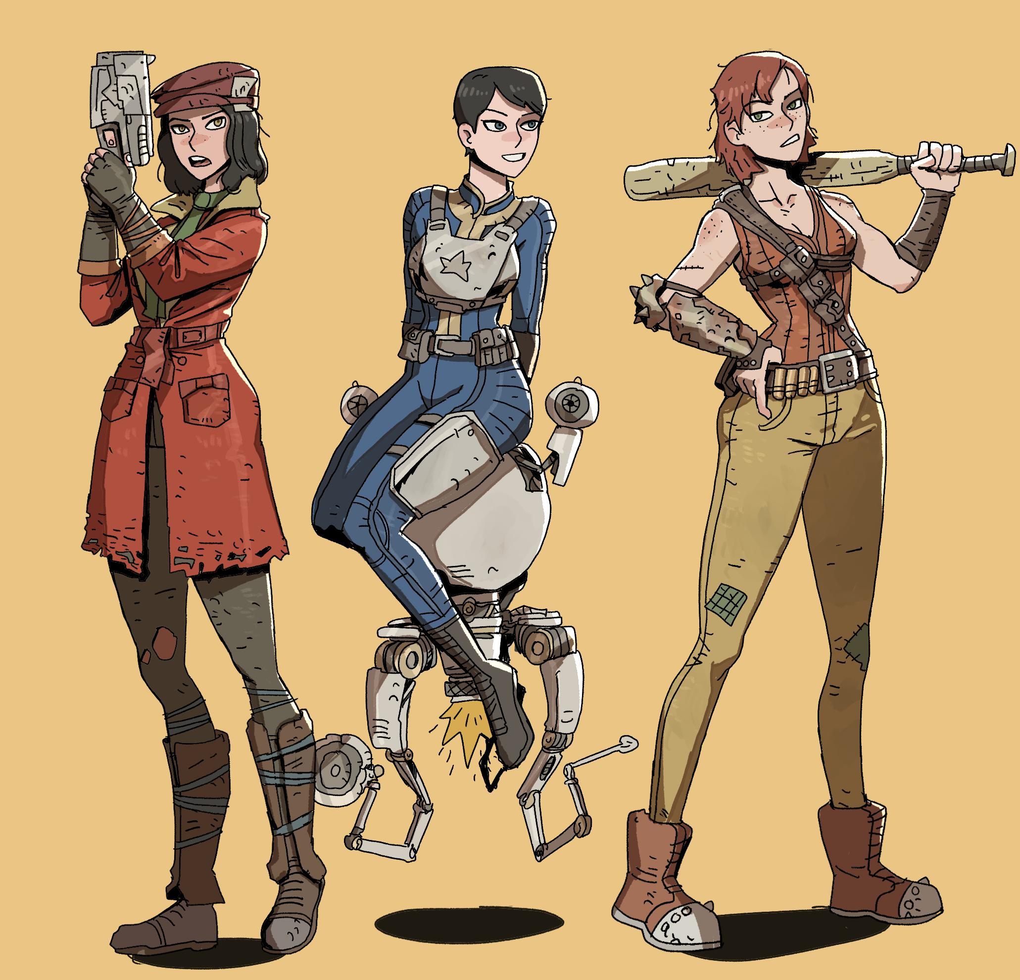Fallout’s Piper Curie and Cait by Hou Jae/Grey4104 | Scrolller