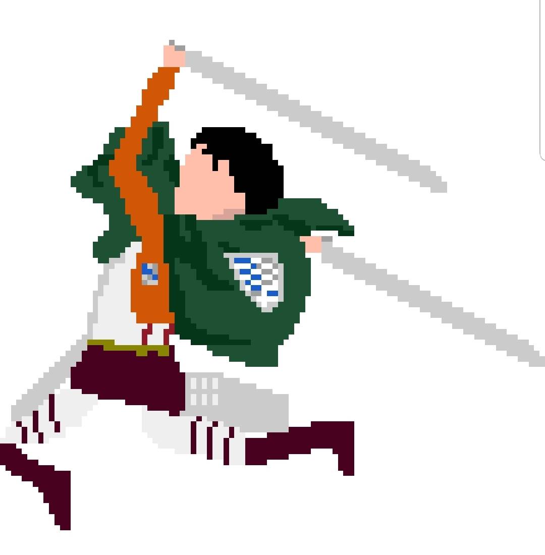 Pixel art of levi (My first time don't be toxic) | Scrolller