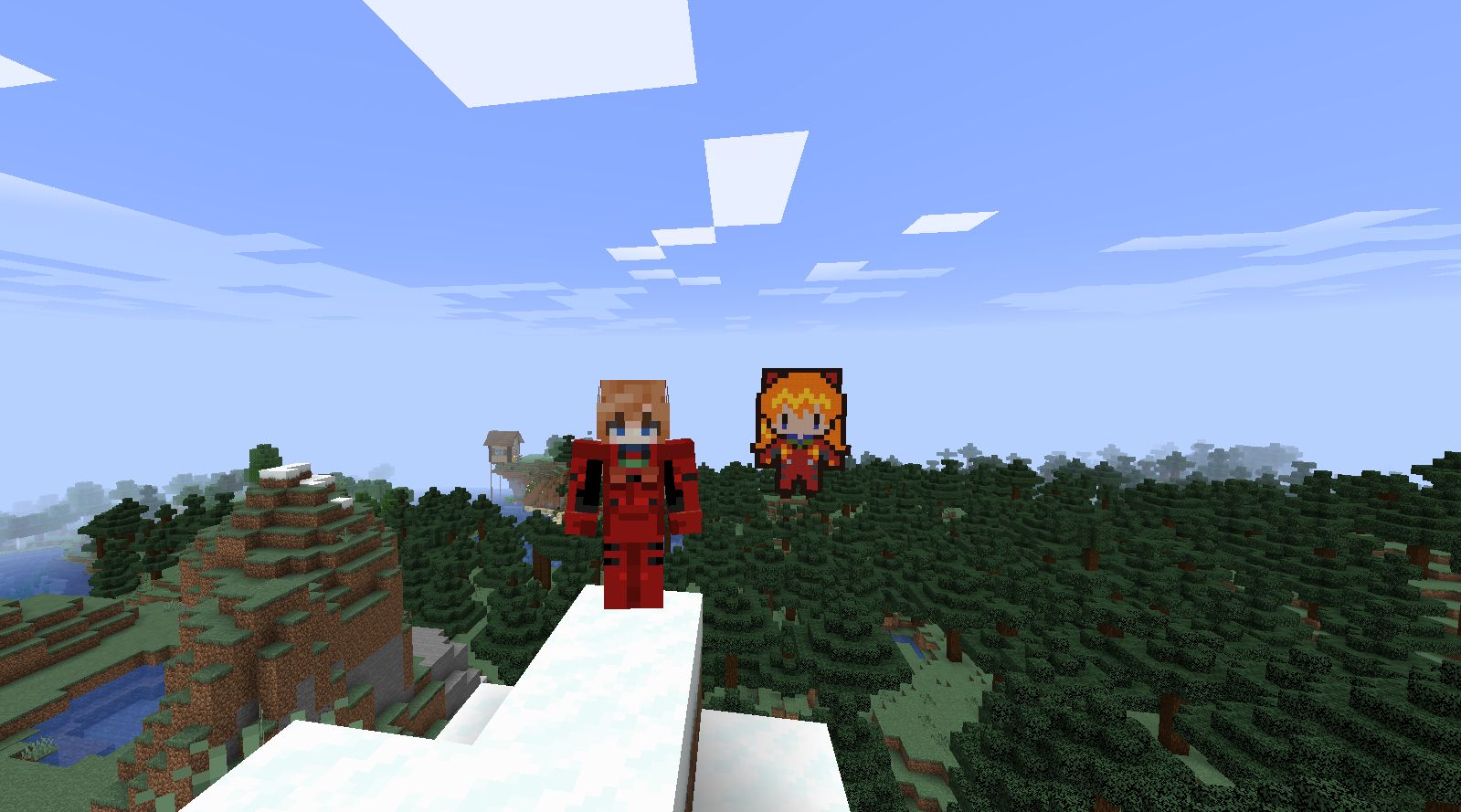 Pixel Asuka in Minecraft made by me | Scrolller