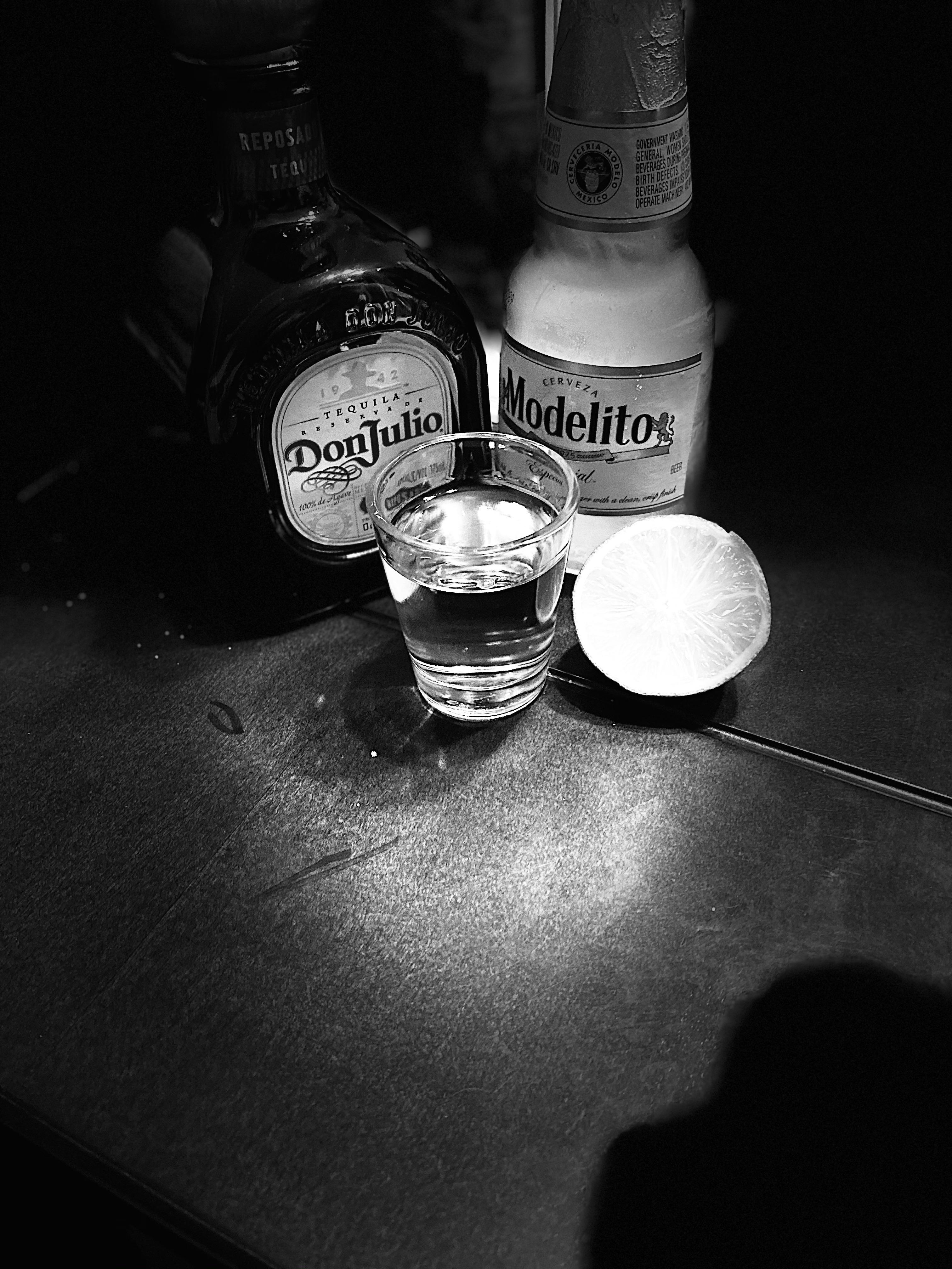 Playing with the new phone. Don Julio with a modelito. | Scrolller