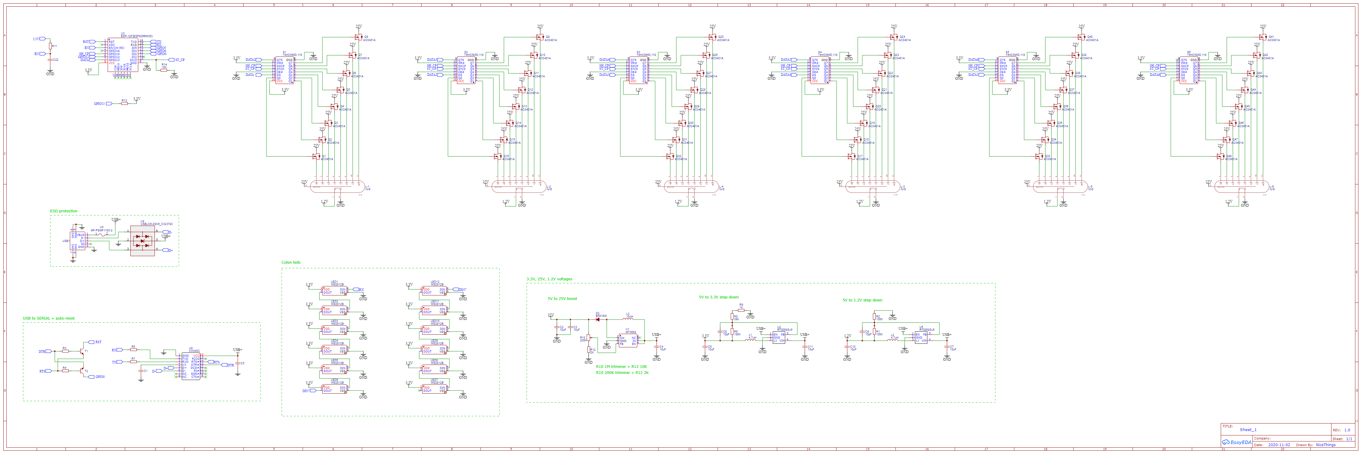 Please critique my simple ESP8266 VFD clock schematic :) | Scrolller
