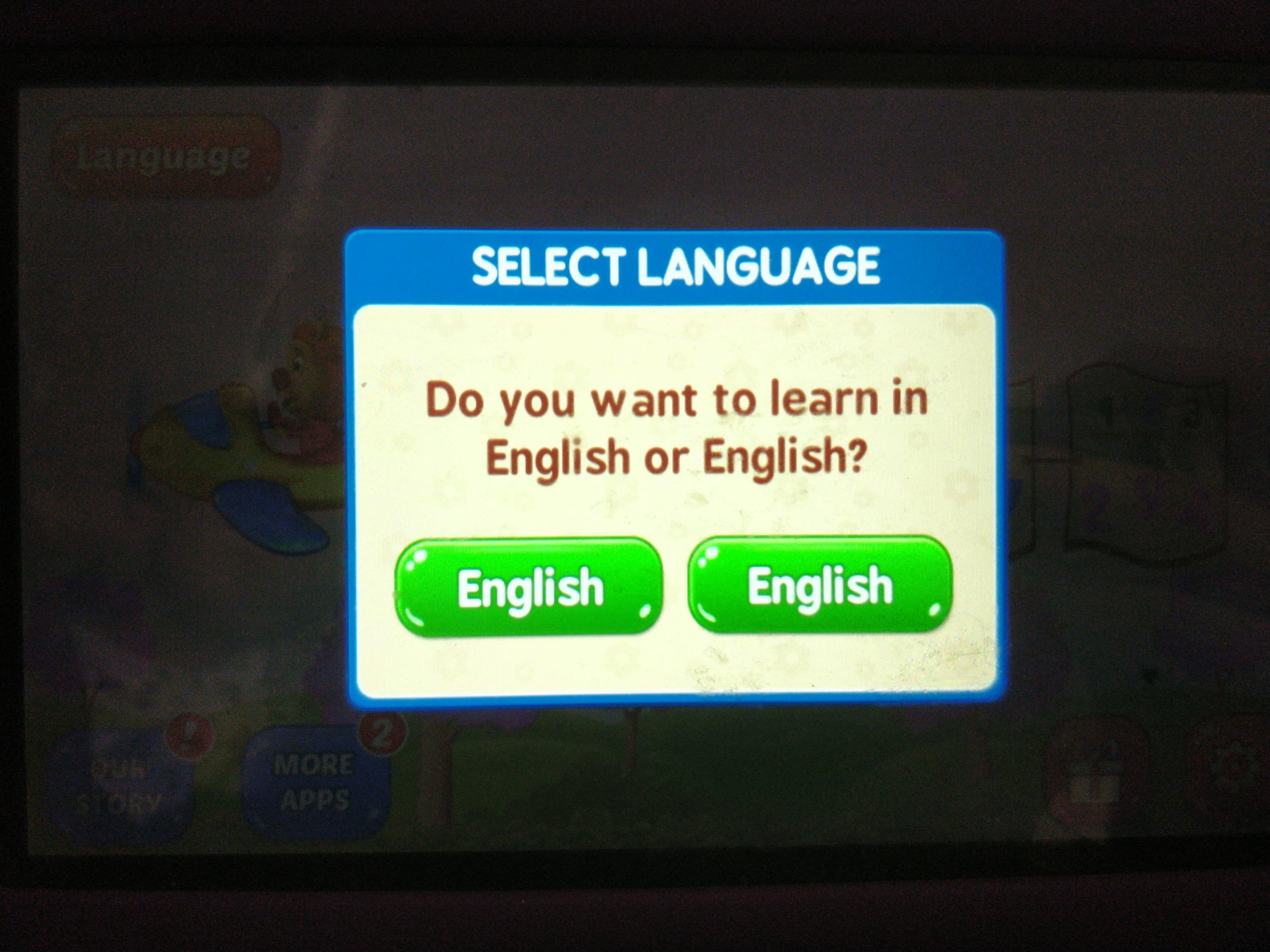 Please Select A Language Scrolller