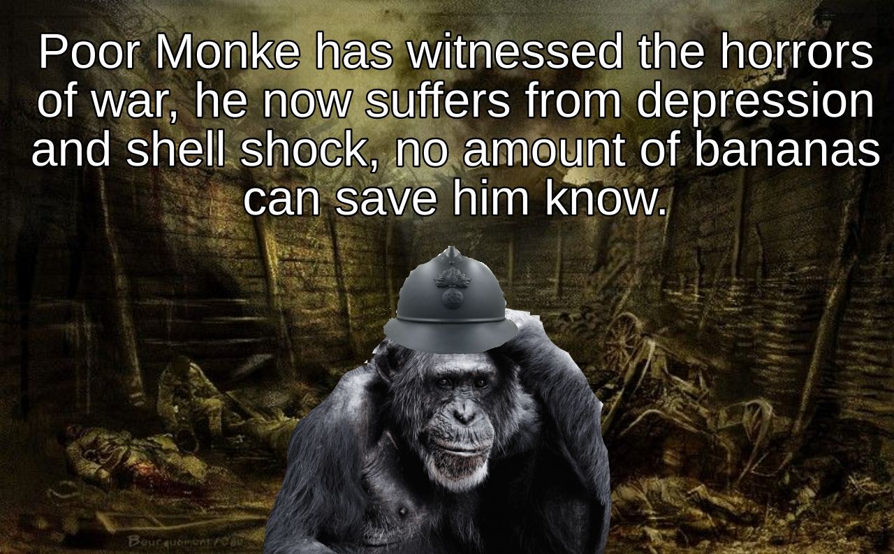 poor monke comrade :( | Scrolller