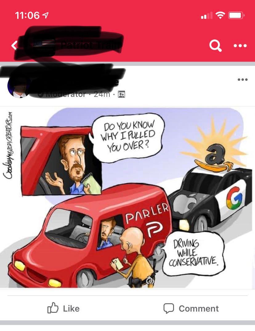 Poor Persecuted Parler | Scrolller