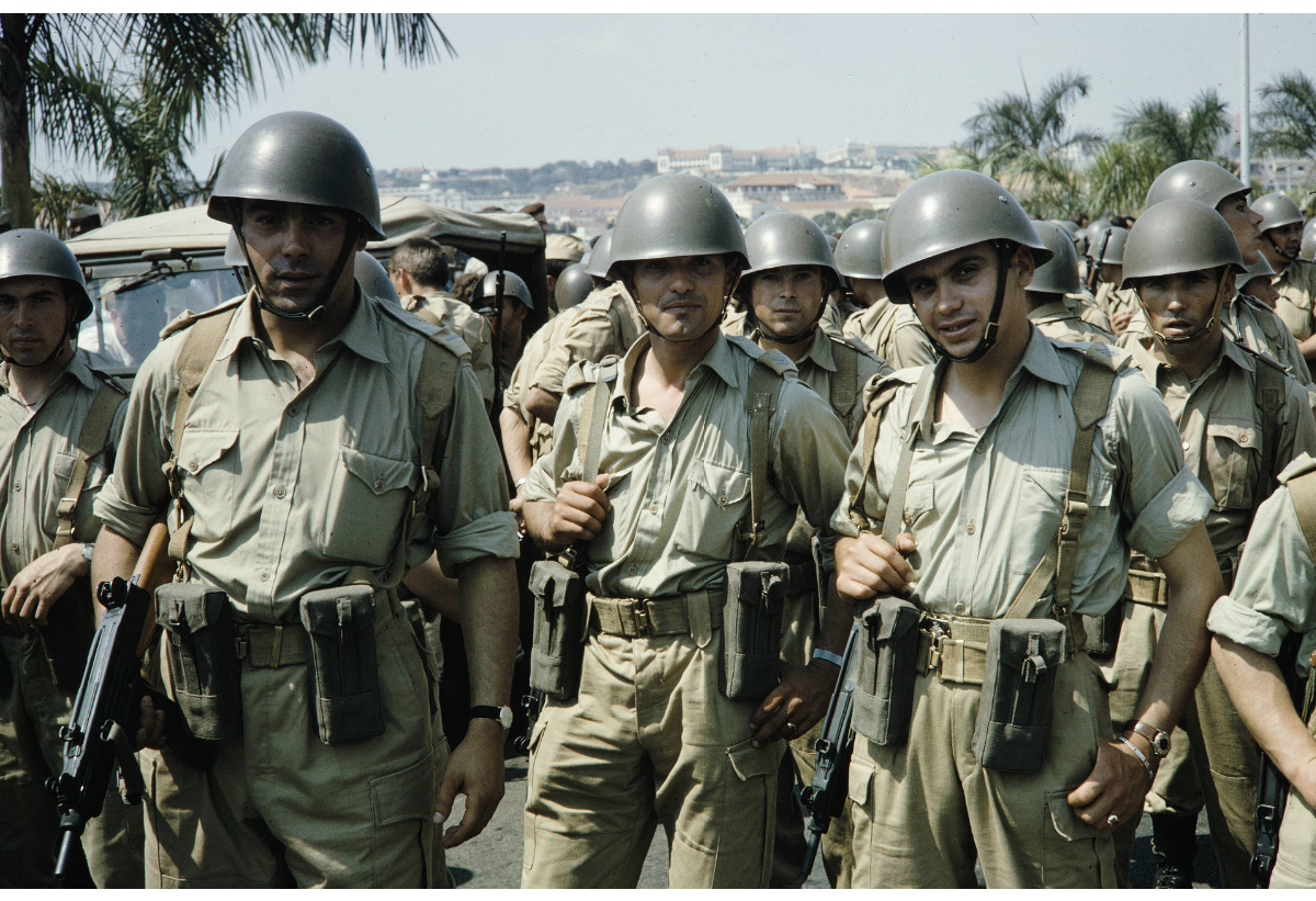 Portuguese troops gathered in Luanda, Angola, in 1961.[1200x821] | Scrolller