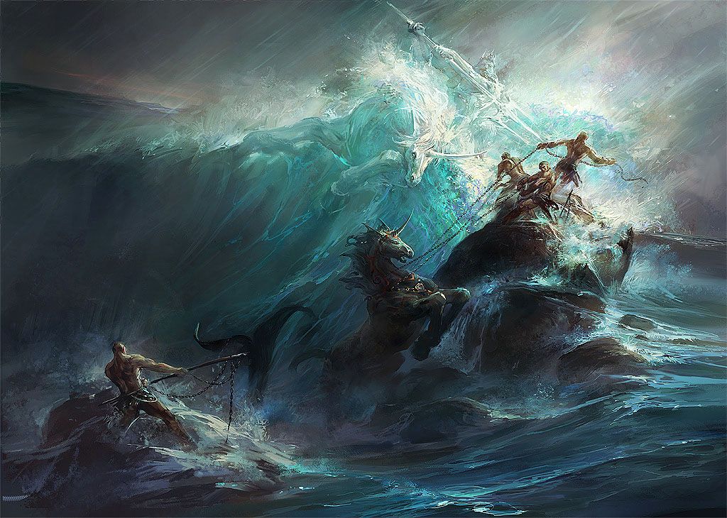 Poseidon's Wrath by Dehong He | Scrolller
