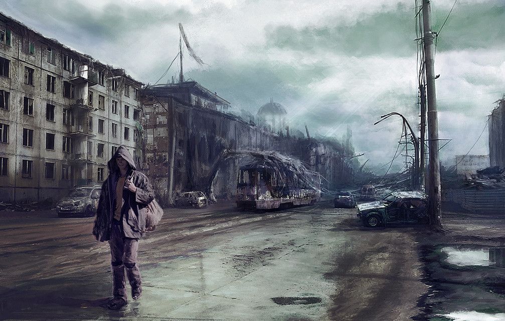 Post apocalyptic city road by Sanya Laneyev | Scrolller