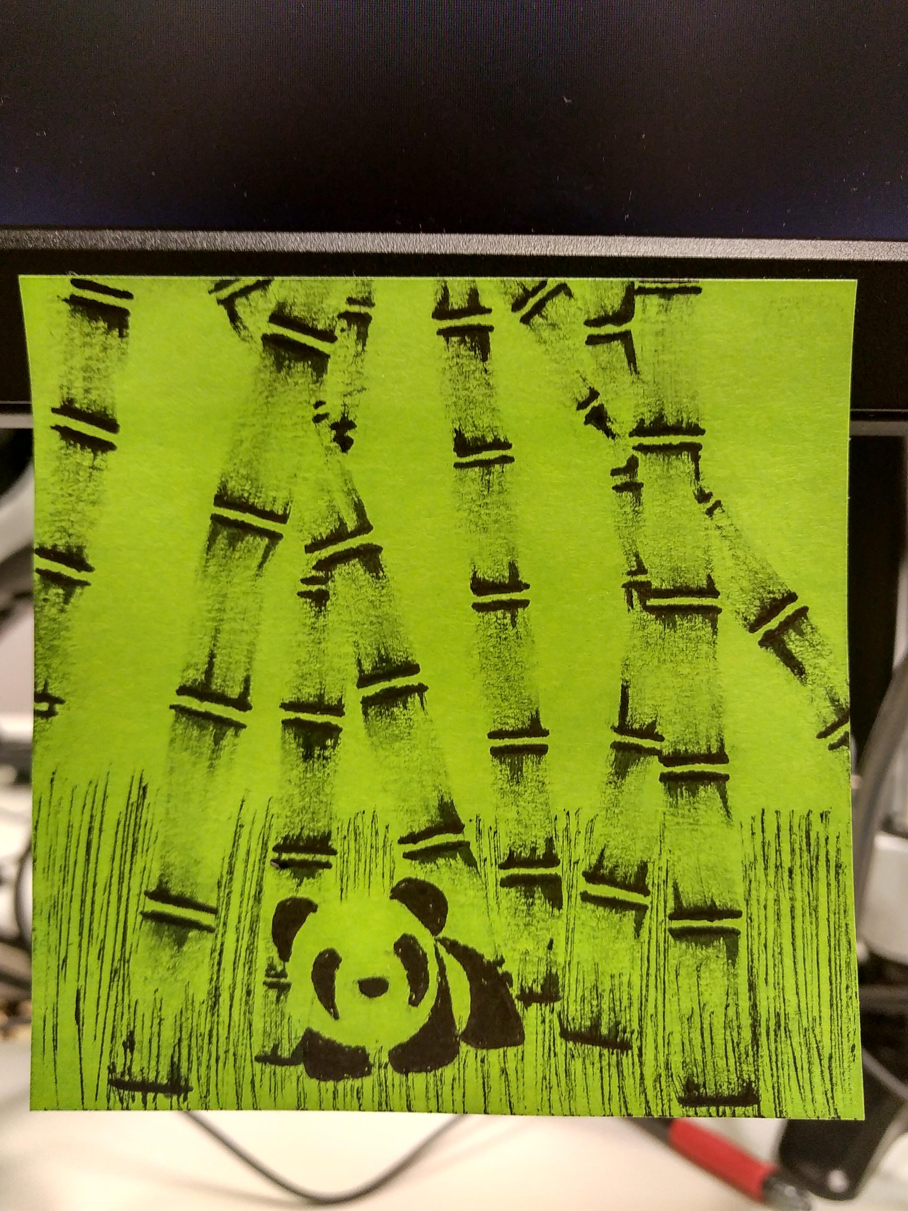 Post-it note panda | Scrolller