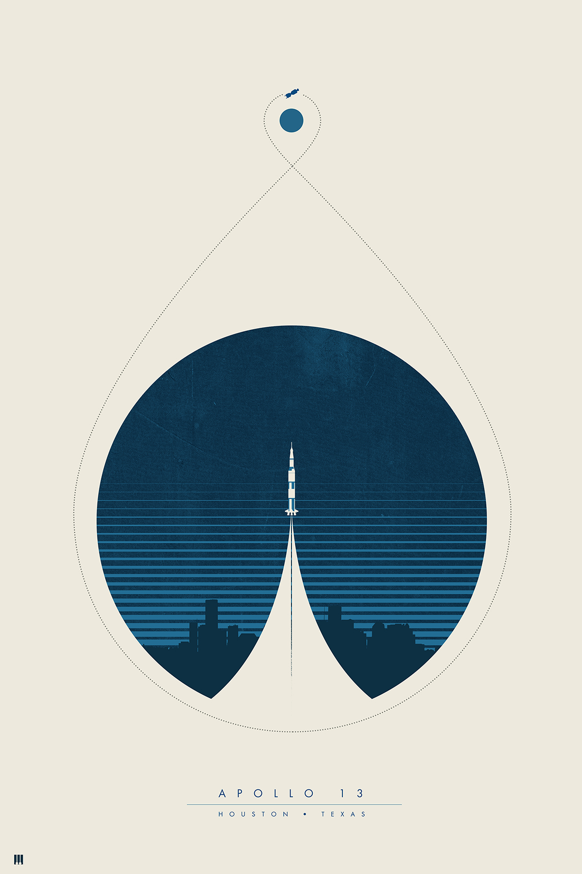 Poster for Apollo 13 mission, 1970 | Scrolller