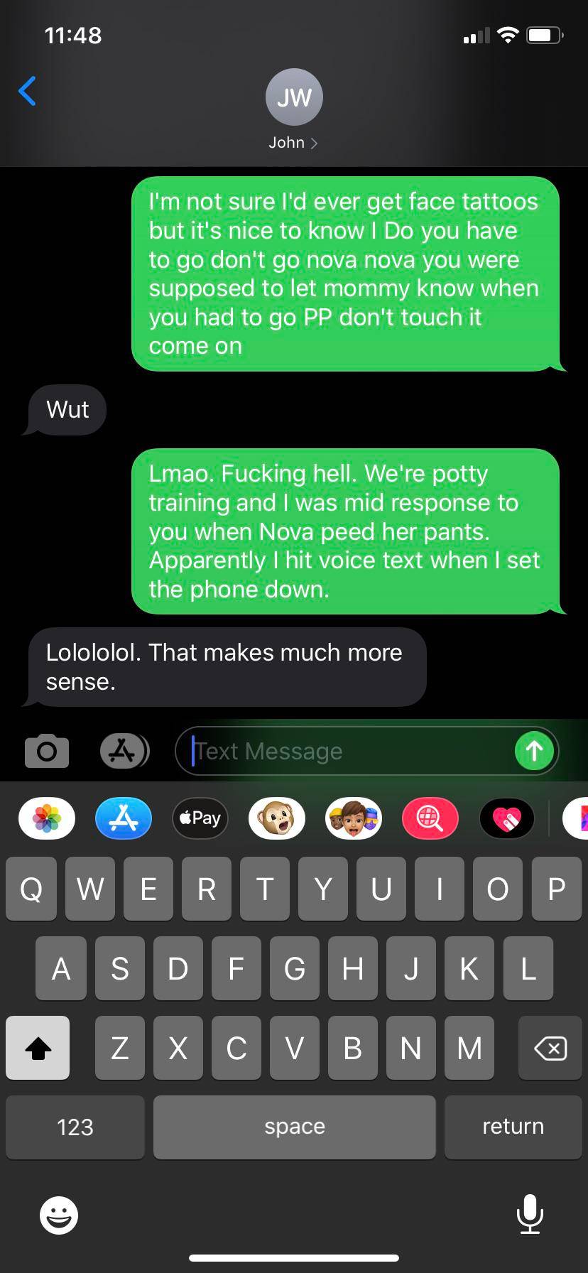 Potty training is going great...ha | Scrolller