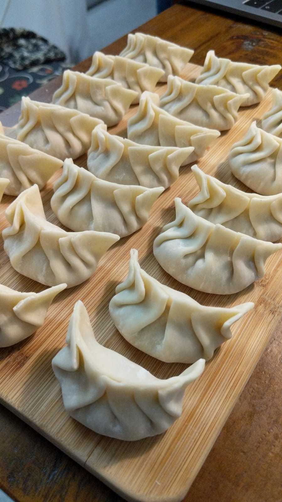 Prep work for home made dumplings | Scrolller