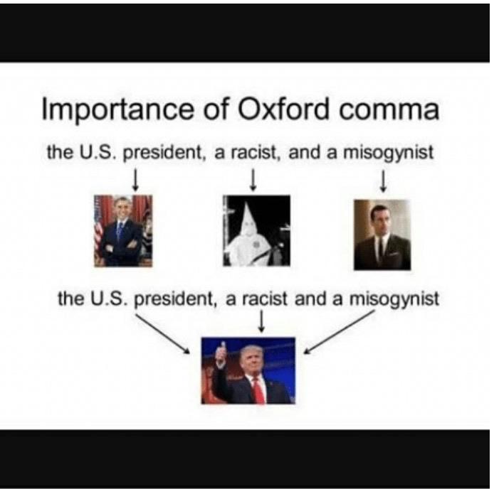 President commas matters | Scrolller