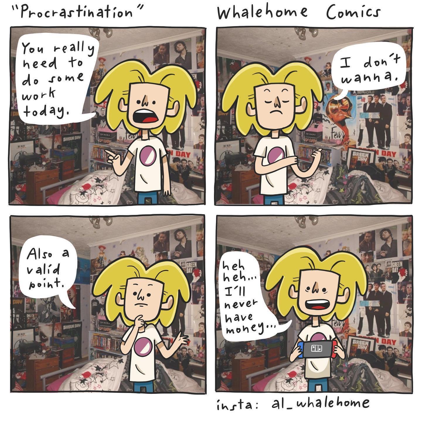 Procrastination — [OC] Whalehome Comics | Scrolller
