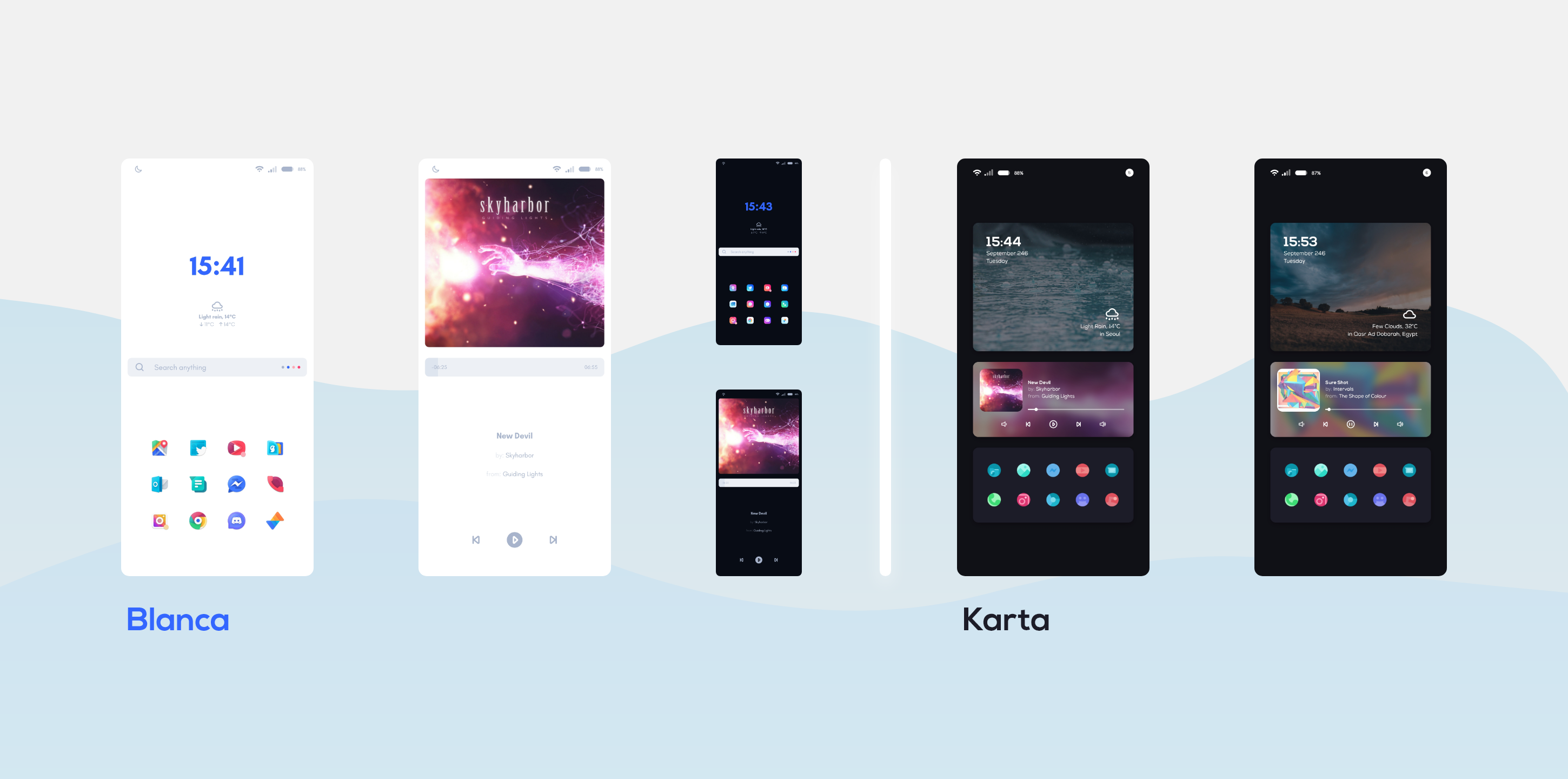 [Promotion] Wavy for KLWP updated with two themes: Blanca & Karta! | Scrolller