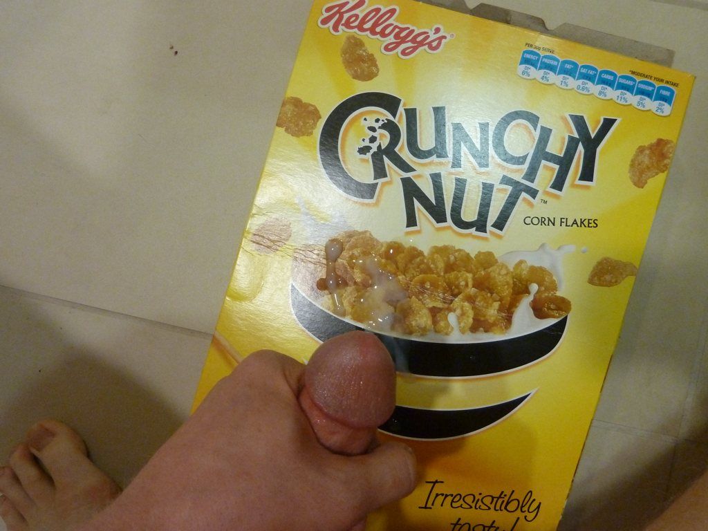 [Proof] Cum on a box of kelloggs brand cereal | Scrolller