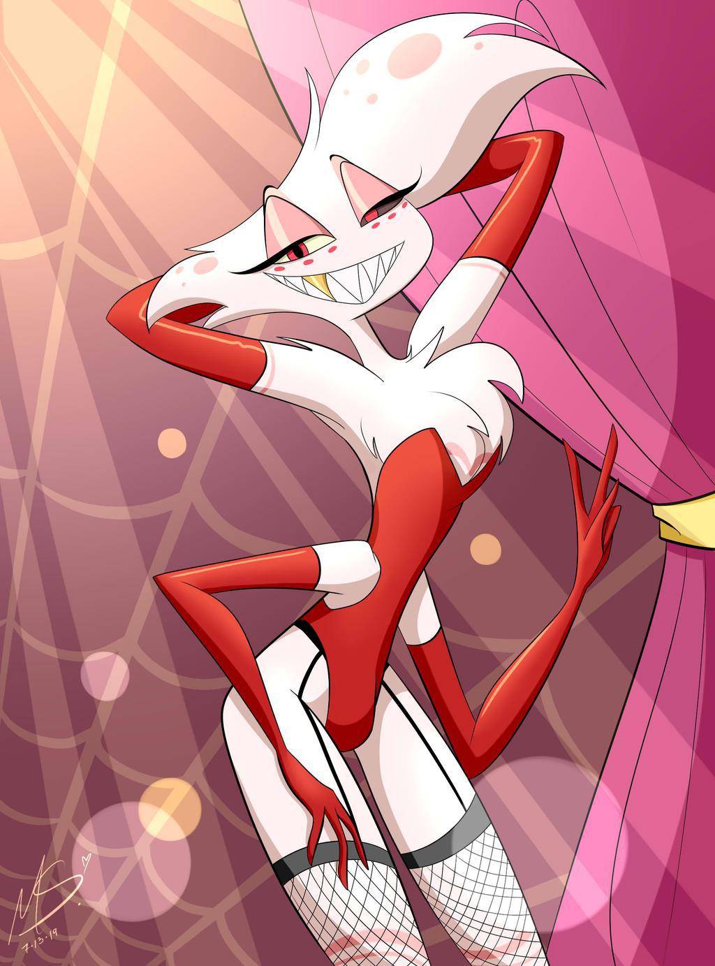 Proving True_Sapling wrong. ANGEL DUST is a girl, look at those boobies, and shes wearing ...