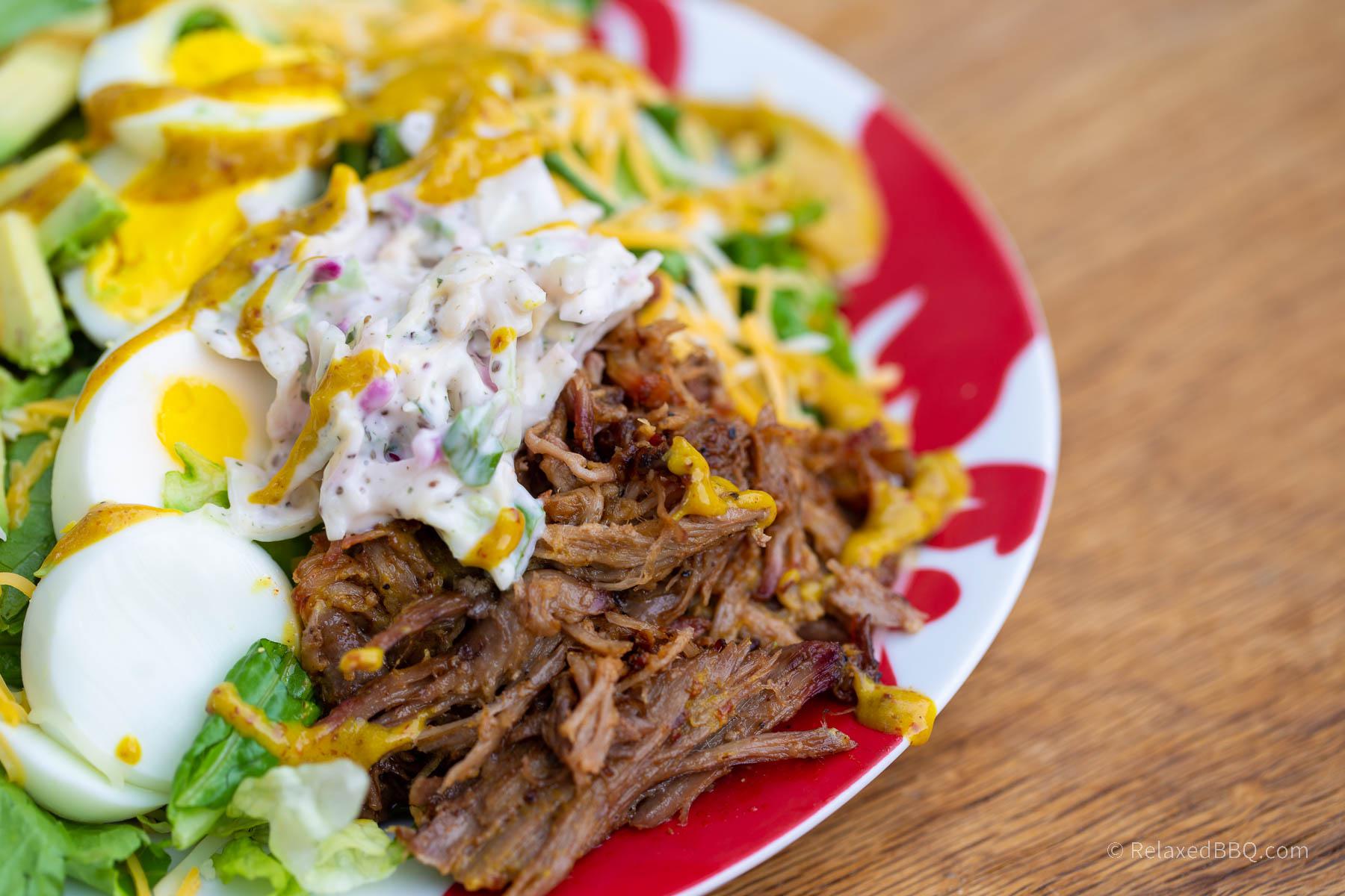 Pulled pork salad with a Mustard dressing | Scrolller