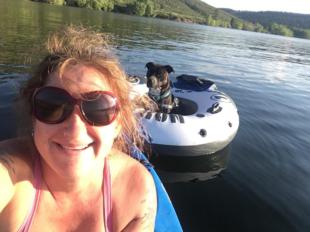 Pupper rocked my kayak too much when he rode with me so I gave him his ...