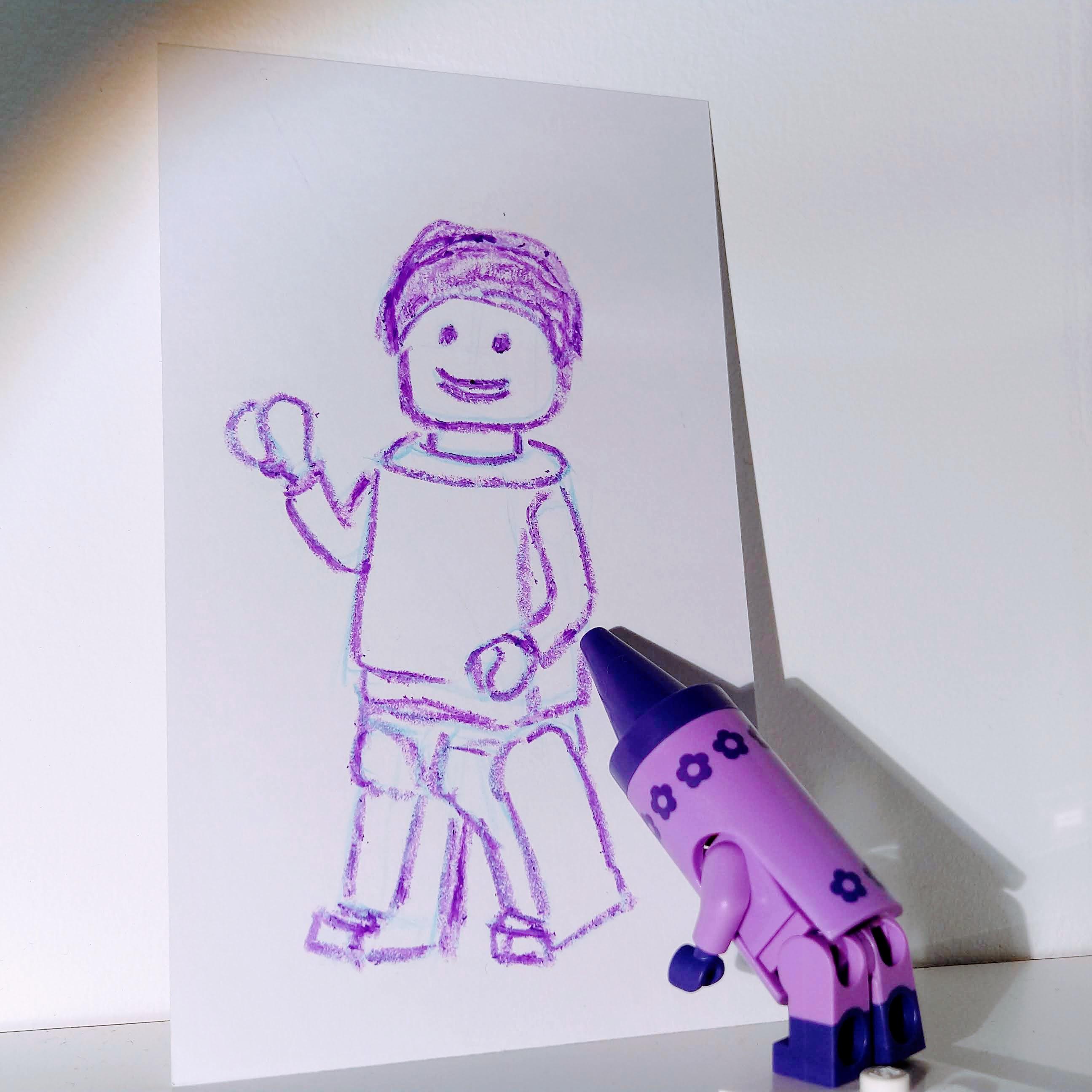 Purple crayon | Scrolller