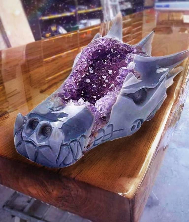 Purple Dragon Crystal | Scrolller