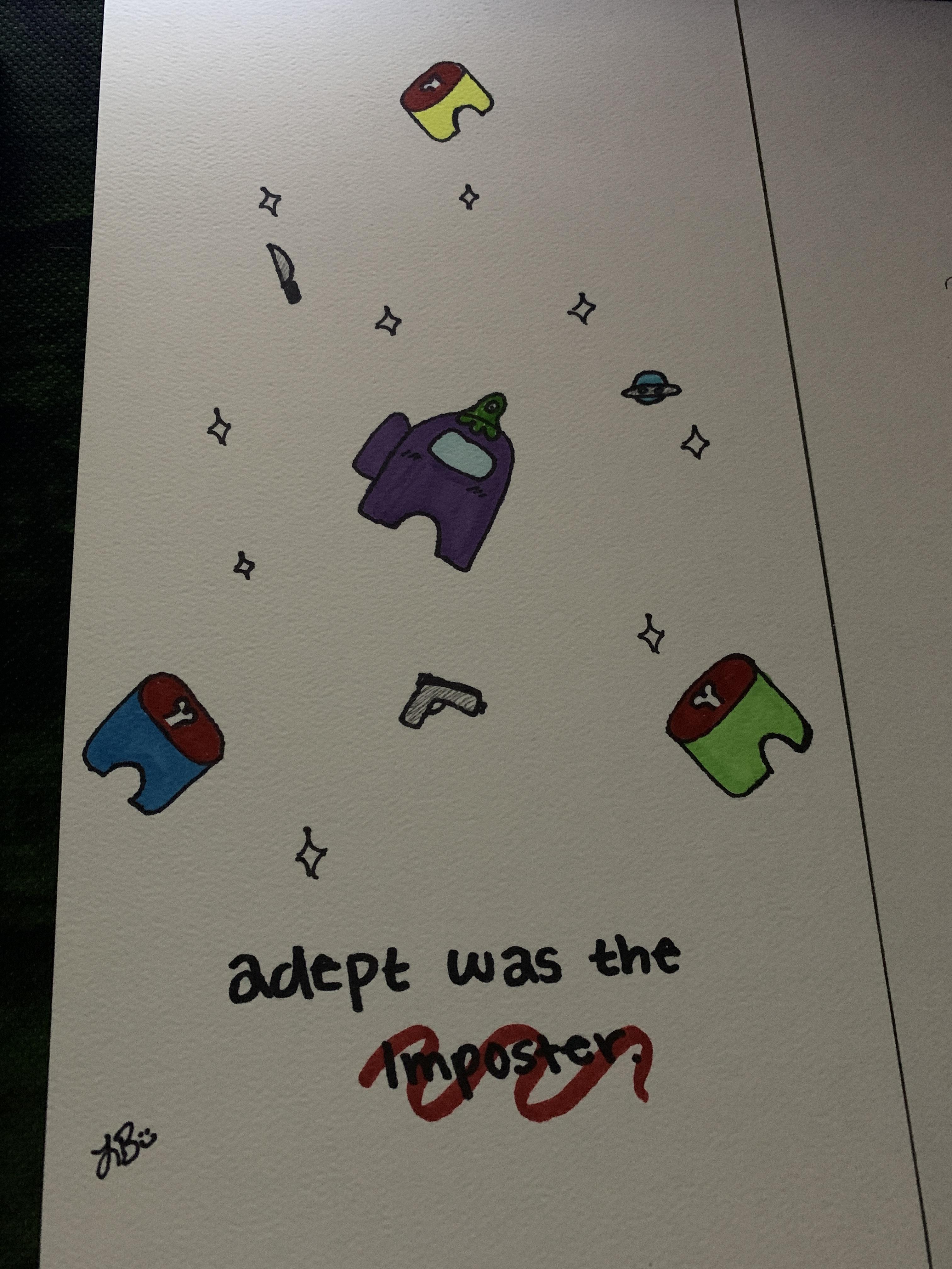 Quick doodle I did during the stream :) | Scrolller