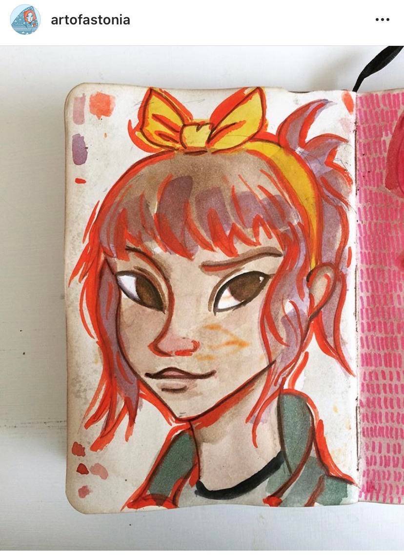 Quick ske-doodle of Amanda! 🐼 @artofastonia | Scrolller