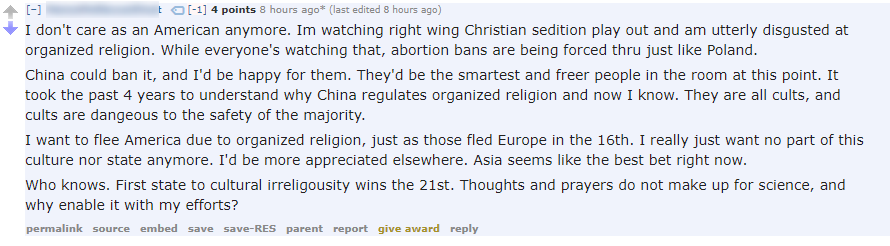 r/atheism moment. | Scrolller